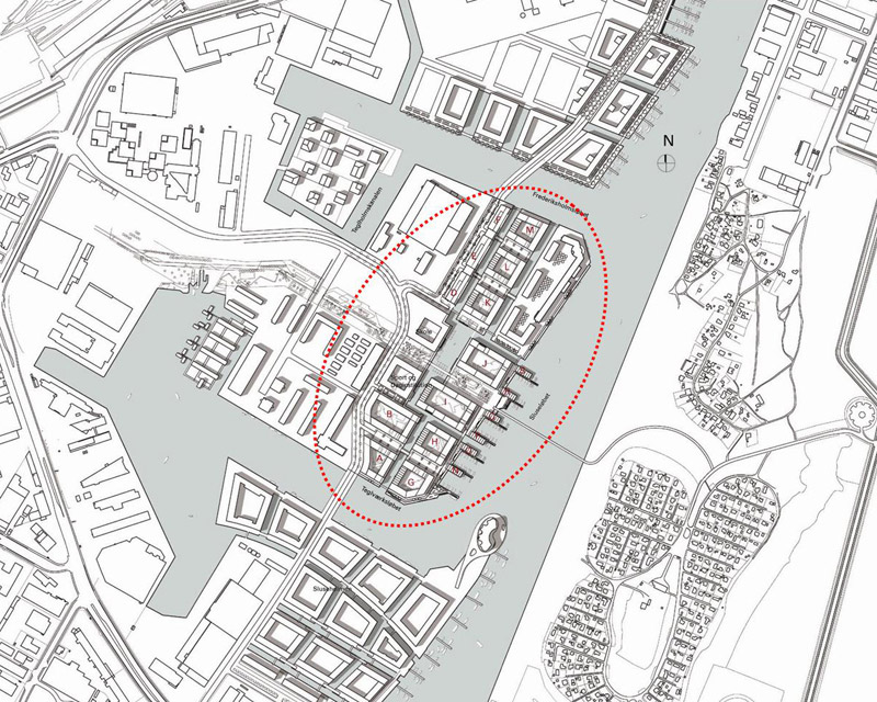 This is the location of the secondphase of the Sydhavn masterplan